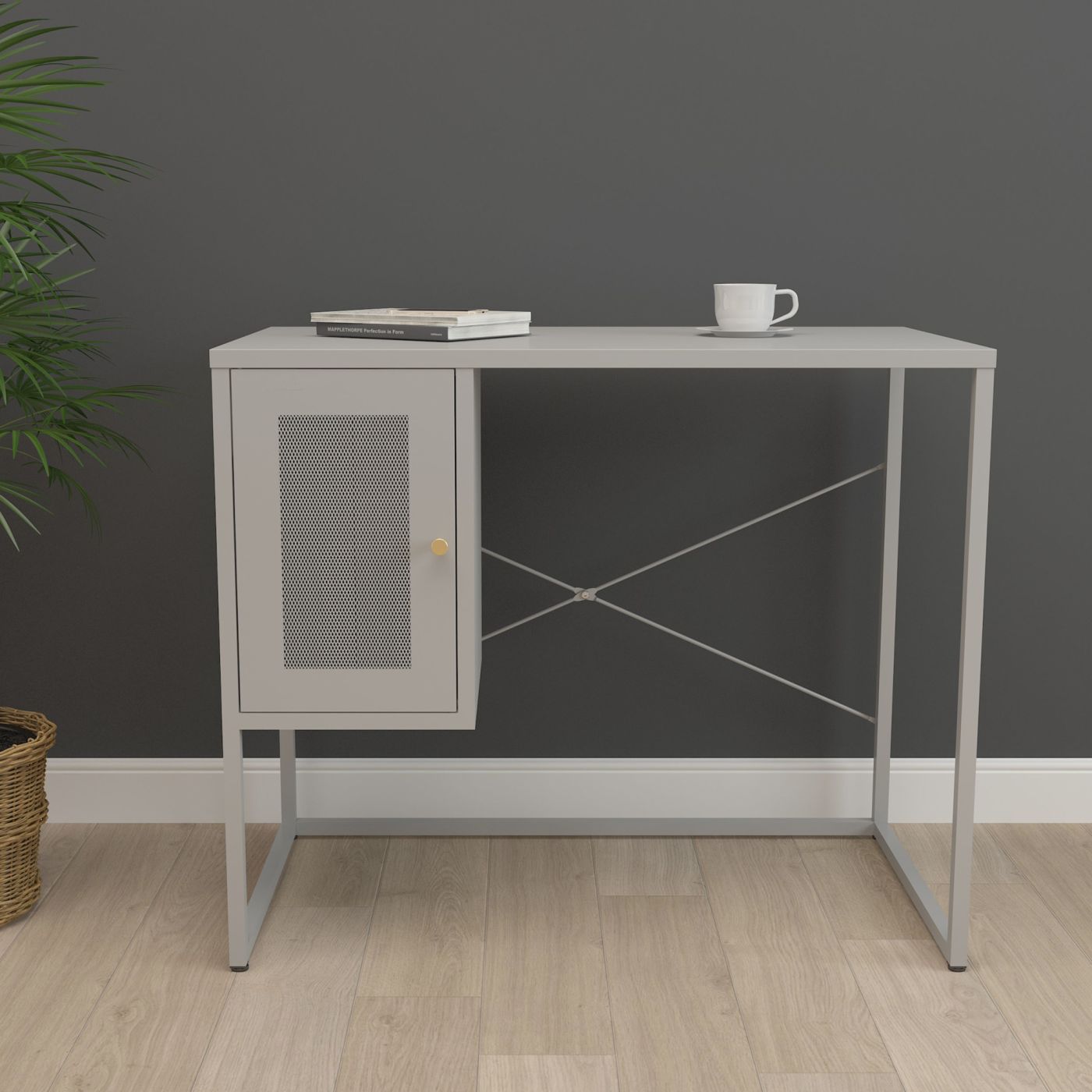 Stol Sund Steel 75x100x50 cm sivi - Inti