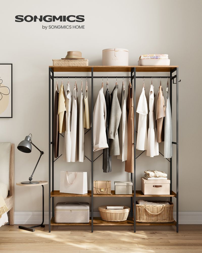 Otvoreni ormar sa šipkom za odjeću - Inti